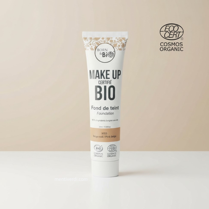Organic Foundation N3 Pink Beige | Born to Bio - Menti Verdi